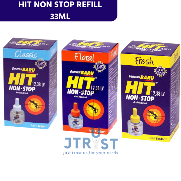 Hit Non Stop Refill Hit Elektrik 1 Bulan 33ml | Lazada Indonesia