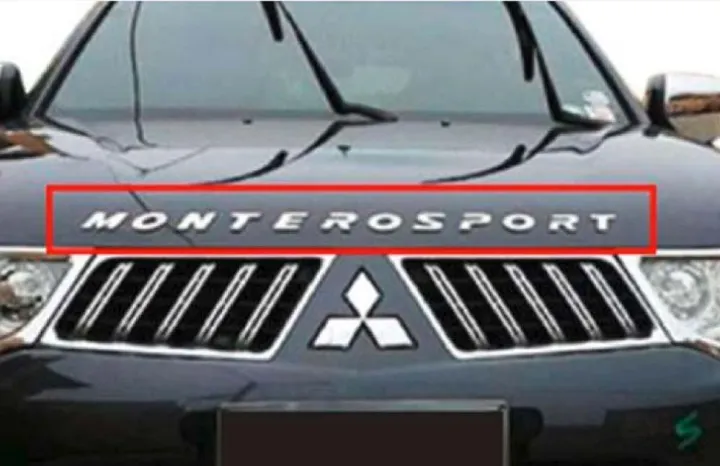 MONTERO Hood Emblem for Montero Sport 2016-2017-2018-2019 (Chrome ...