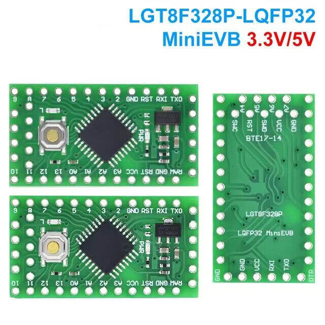 LGT8F328P LQFP32 MiniEVB 3.3V / 5V Replaces Pro Mini ATMEGA328P Fully ...
