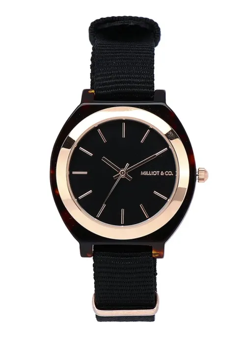 Milliot and Co. Unisex Freya Nylon Strap Watch - Shadow | Lazada PH