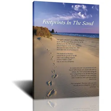 Footprints In The Sand Prayer Graphics