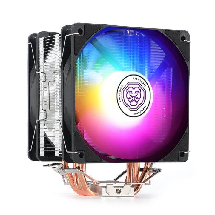 4 Heat Pipes CPU Cooler PWM 4 Pin 120mm RGB PC Fan Quiet Intel LGA 1700 ...