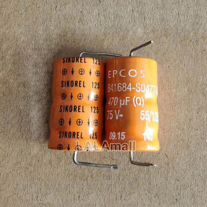 2pcs Orange Capacitor 470UF 75V B41684 B41684-S0477-Q1 EPCOS SIKOREL ...