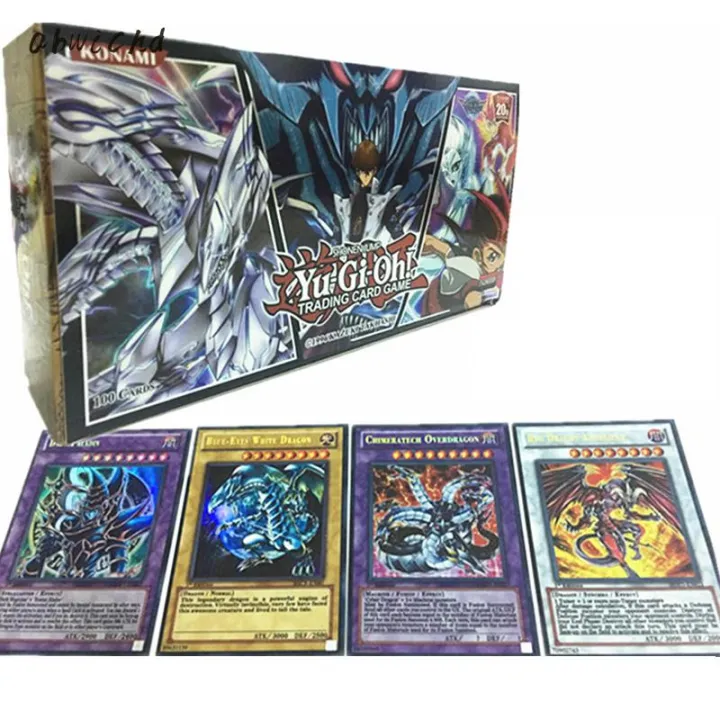 100pcs No Repeat Anime Japan Yu Gi Oh Game Cards Carton Yugioh Game ...