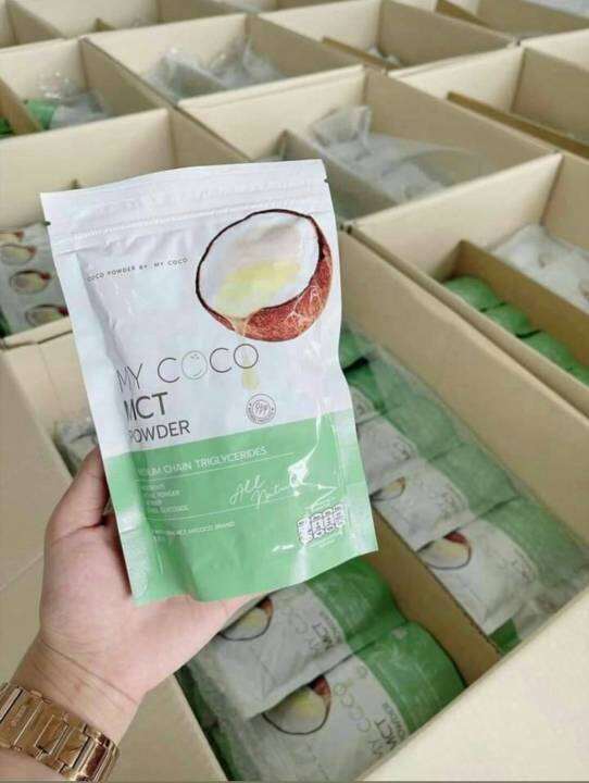 My coco มายโคโค่ ลดน้ำหนัก ลดไขมัน ช่วยระบบขับถ่าย ดีท็อกซ์ลำไส้ แก้ท้องผูก ผง mct powder 98%คุม ...