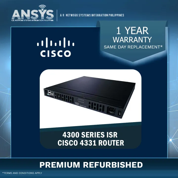 Cisco 4331 Integrated Series Router (Refurbished) | Lazada PH