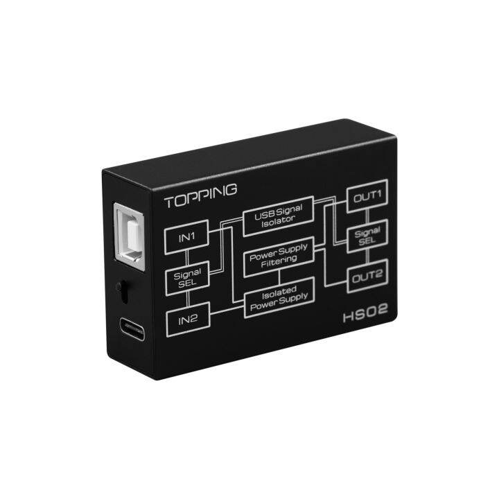 TOPPING HS02 USB 2.0 High Performance Audio Isolator with USB-B and ...