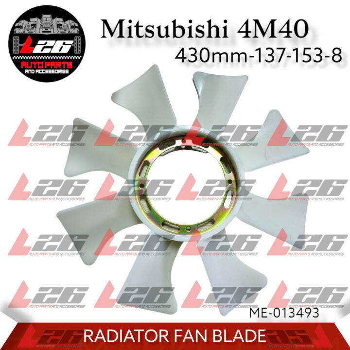 Mitsubishi L200 L300 4M40 Radiator Fan Blade 430mm-137-153-8 ME013493 ...