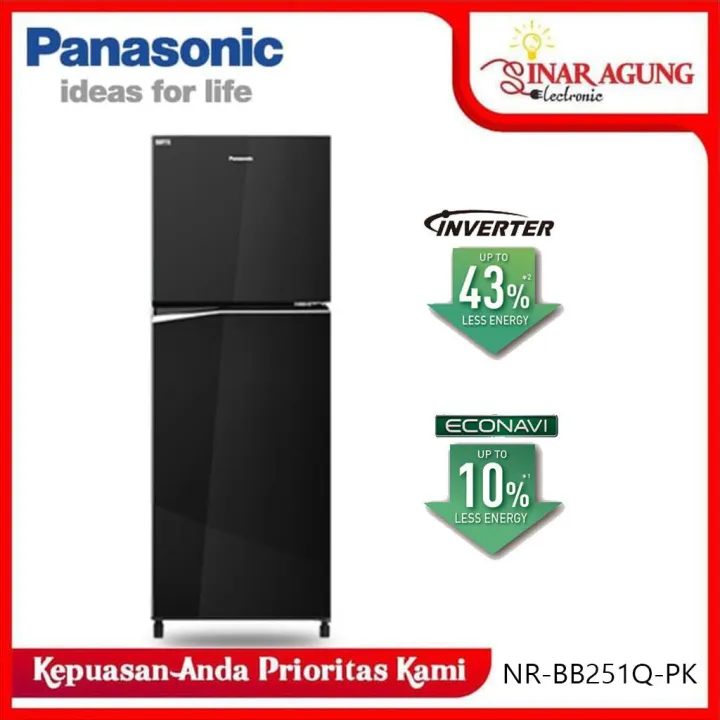 PANASONIC KULKAS 2 PINTU INVERTER NR-BB251Q-PK PRIME FRES100%ORI ...