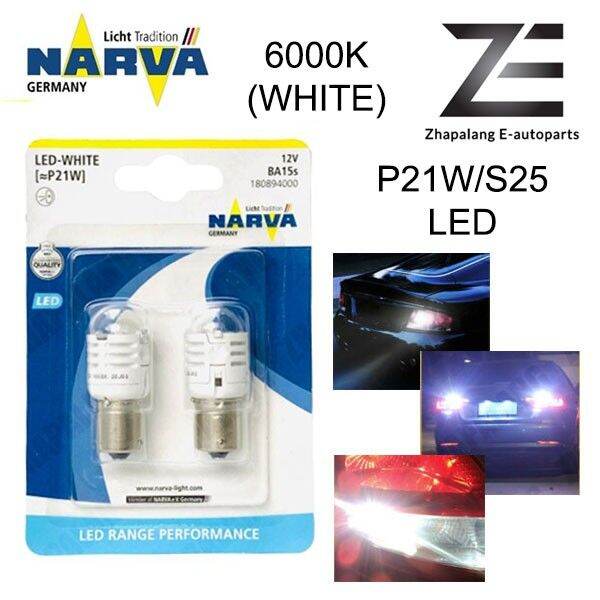NARVA P21W S25 12V LED Signaling Light Bulb White 18089 | Lazada