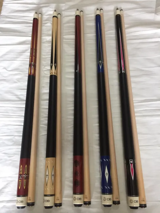 OB CUE STICK WITH FREE SOFTCASE and 3 PCS PREDATOR DARK GRAY / TAKO NG ...