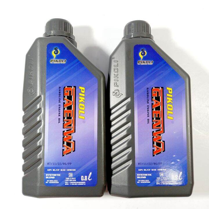 OLI PIKOLI GAENWA 4 TAK 08L SYNTHETIC BLEND API SL CF SAE 10W40 OIL ...