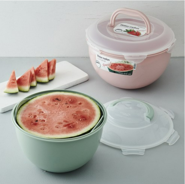[LocknLock] Watermelon Airtight Container 6L/8L Made in Korea Keeps ...