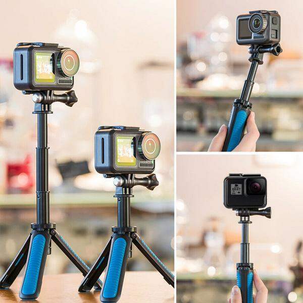 TELESIN Mini Telescopic Handheld Pole Selfie Stick Tripod | Lazada PH