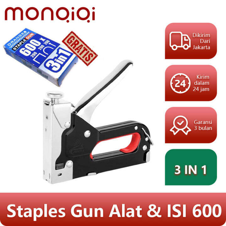 Alat Staples Tembak Stapler Tembak Guntacker Kayu Jok Kulit Motor KUAT ...