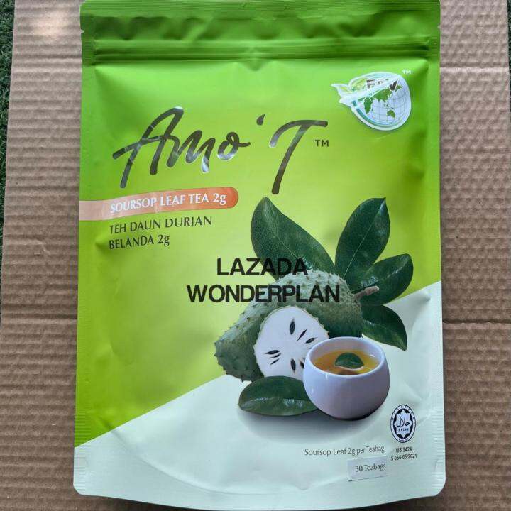 Wonder Plan Amo T Amo Tea Sousop Leaf Tea 2g Soursop per Teabag 30s ...