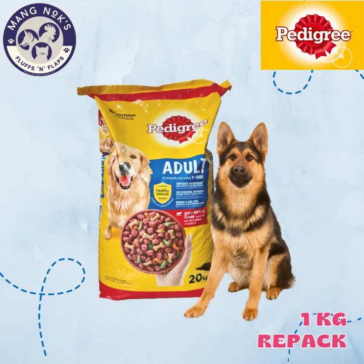 PEDIGREE Adult Beef & Vegetable 1Kg Repack | Lazada PH