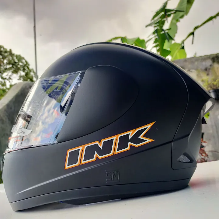 helm fullface cl - max solid balck dof terbaru | Lazada Indonesia