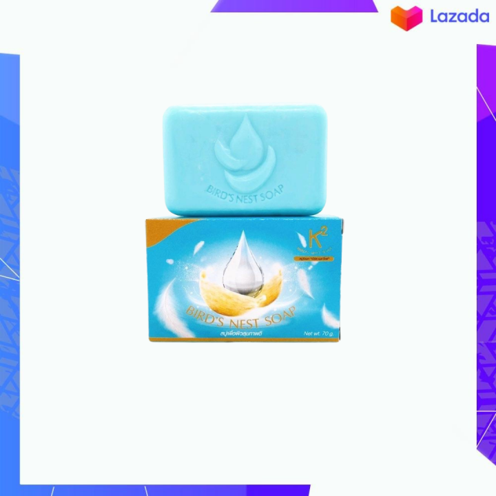K2 Brid’s Nest Soap สบู่รังนกเคทู ลดสิว บำรุงผิวขาว ขนาด 70 กรัม/ก้อน ...