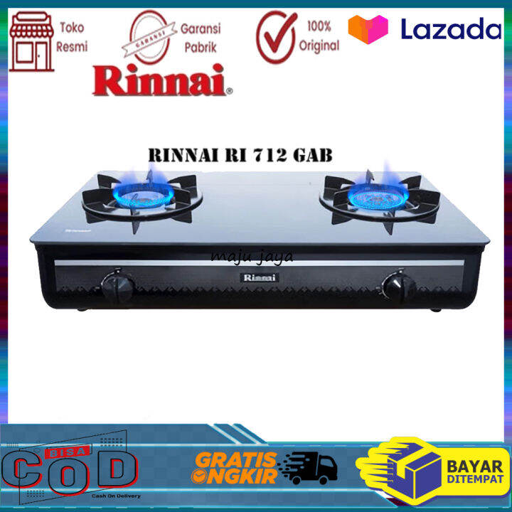 KOMPOR GAS RINNAI RI-712GA(B)KOMPOR GAS RINNAI RI-602AG/KOMPOR GAS RINNAI RI-712BGX | Lazada ...