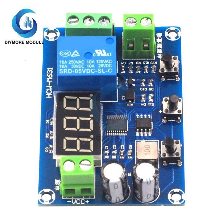 XH-M608 Battery Charge Discharge Module DC 6-40V Integrated Voltmeter ...