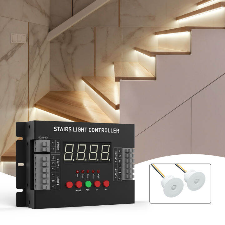 Simple Wiring Easy Installation Smart Motion Sensor Stair Lighting Step ...
