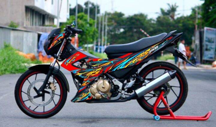 STICKER MOTOR SATRIA F COSTUM | Lazada Indonesia