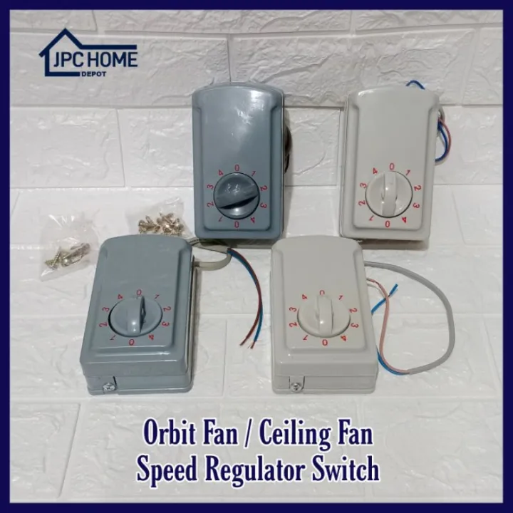 Orbit Fan / Ceiling Fan Speed Regulator Switch Heavy Duty with Screw ...