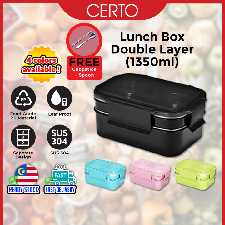 CERTO Food Container Lunch Box Stainless Steel Lunch Box Bento Lunch Box Food Warmer Food ...