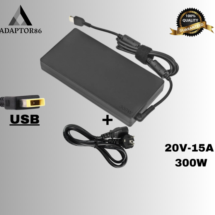 20V - 15A Charger Adaptor Lenovo Legion USB 300 Watt ADL300SLC3A ...