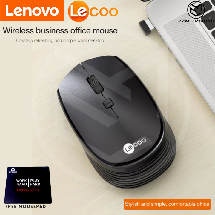 Lecoo WS202 2.4G Wireless Mouse 1600 DPI Optical Mouse ZZM TRADING ...