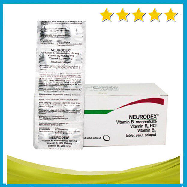 NEURODEX TABLET B1 B6 B12 Vitamin Untuk Membantu Mengatasi Kaku, Keram ...