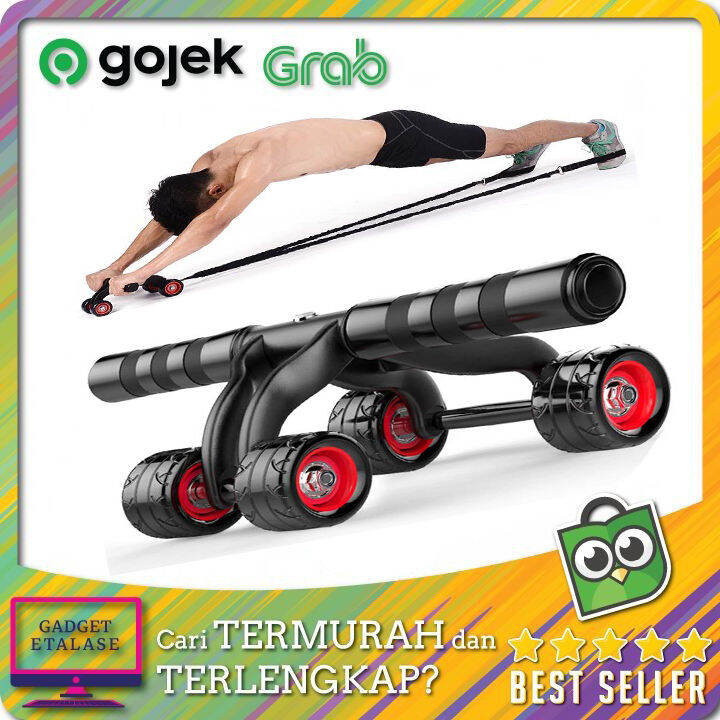 Bayar di Tempat Alat Fitness Roller Power Wheel Buat Perut Jadi Sispek ...
