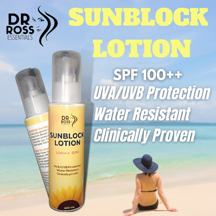 INES STORE | 100% CLINICALLY PROVEN] Dr. Ross Sunblock Lotion with 100 ...
