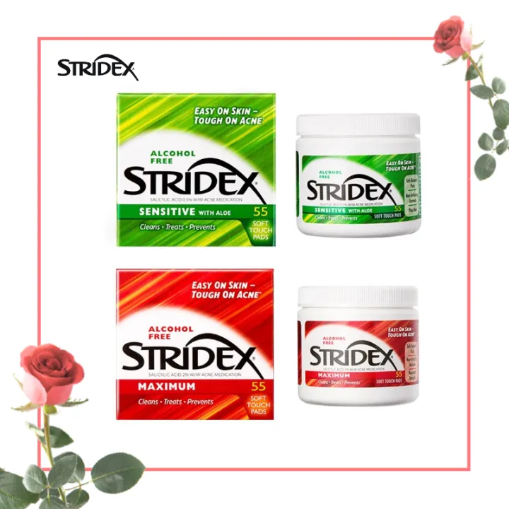 💓พร้อมส่งด่วน💓 Stridex Single-Step Acne Control Alcohol Free 55 Soft Touch Pads Stridex รักษา ...