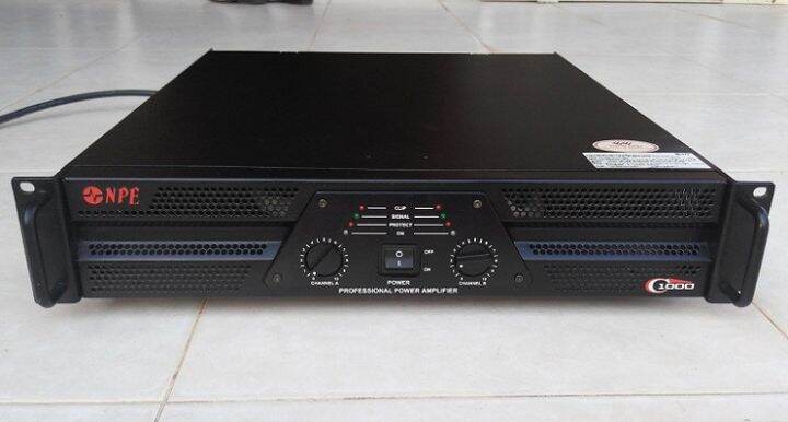 NPE STEREO POWER AMPLIFIER C-1000 เพาเวอร์แอมป์สเตอริโอ 2 แชนแนล ...