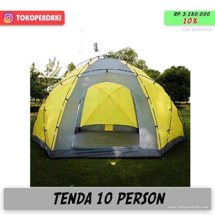Tenda 10 Orang Kapasitas Terbesar Camping Acara Keluarga Event Hanlu ...