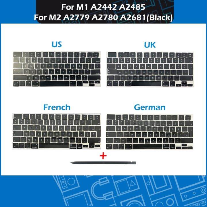 M1 M2 Laptop A2442 A2485 A2779 A2780 A2681 Keycaps Keys Key Cap set ...