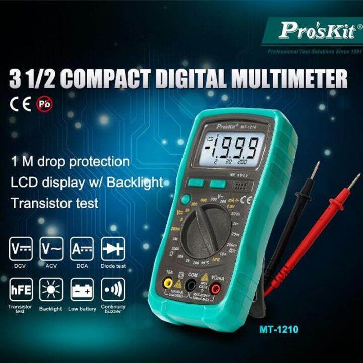Proskit Mini Pocket Digital Multimeter Professional Ac/dc Voltmeter ...