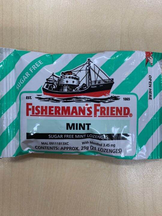 🇲🇾SUGAR FREE🏴󠁧󠁢󠁥󠁮󠁧󠁿FISHERMAN’S FRIEND MINT LOZENGES 25G (21 LOZENGES ...