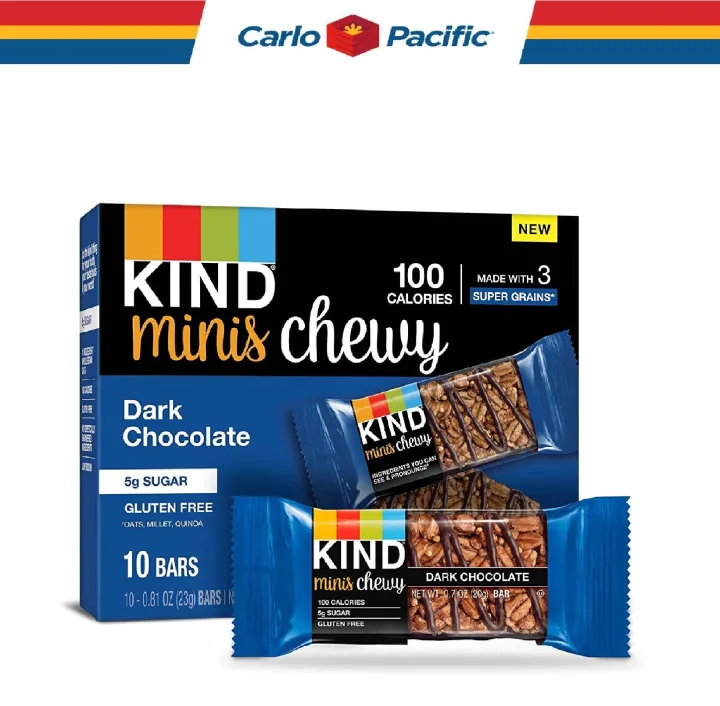 Kind Minis Chewy Snacks Dark Chocolate 10 Bars | Lazada PH