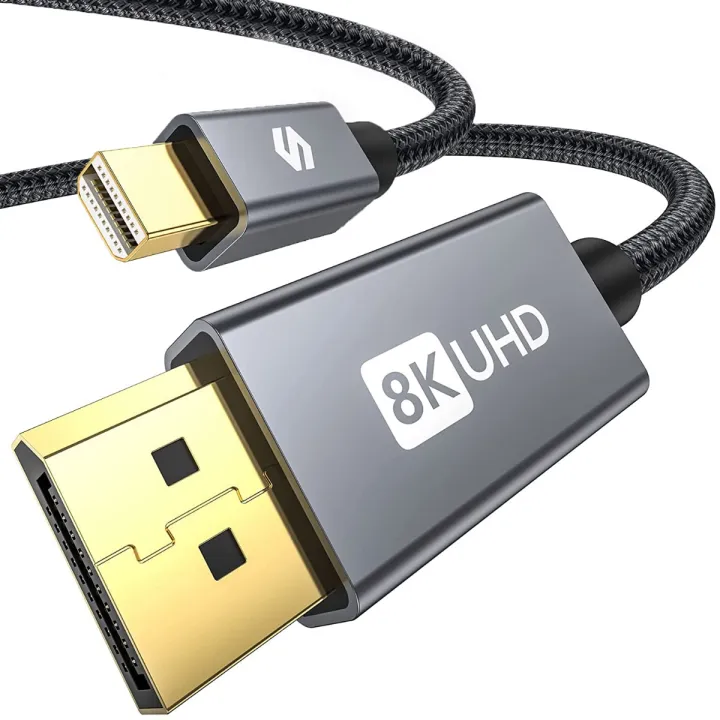 Silkland 8K Mini DisplayPort to DisplayPort 1.4 Cable, [8K 60Hz, 4K ...