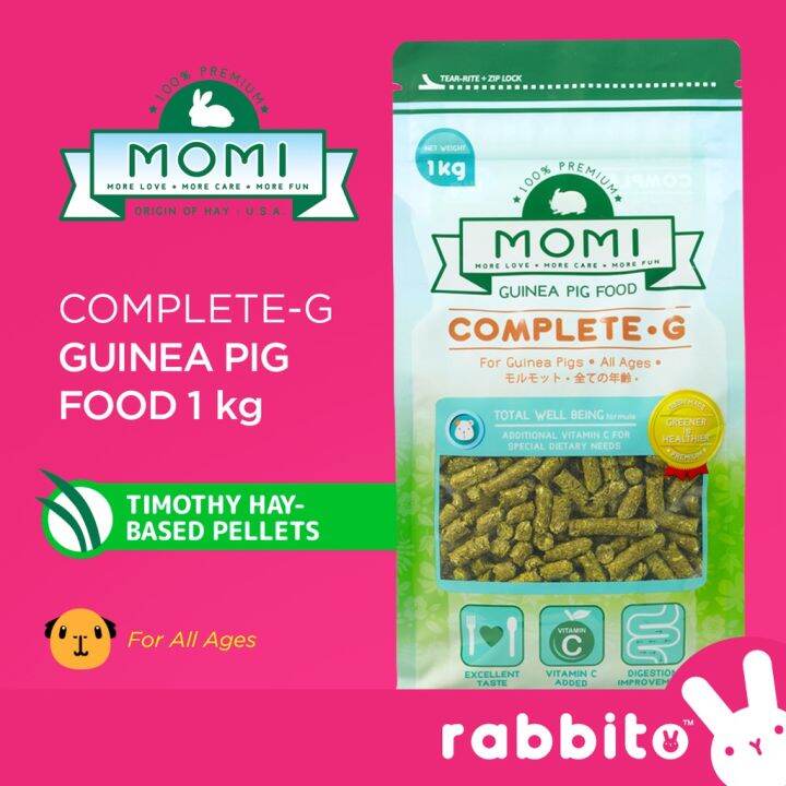 MOMI Complete-G Guinea Pig Food 1KG Healthy Timothy-Based Pellets | Lazada PH