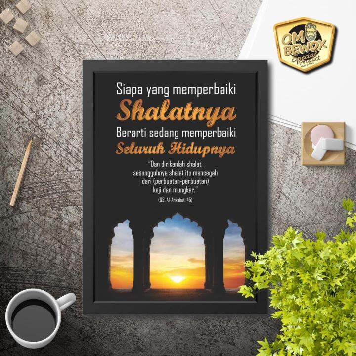Poster Quote Islami Siapa Yang Memperbaiki sholat 1 | Lazada Indonesia