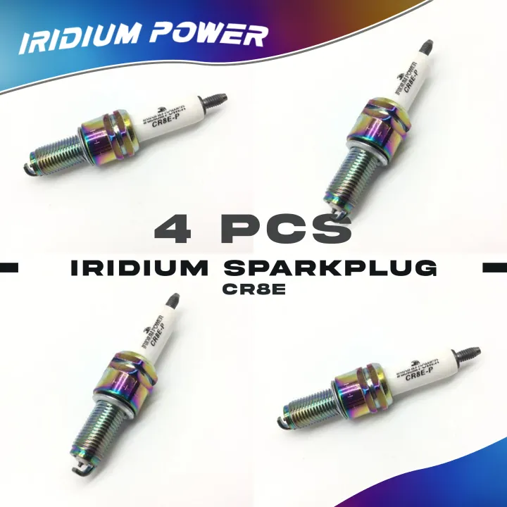 Kawasaki Barako 175 4 pieces MOTORCYCLE IRIDIUM SPARK PLUG CR8E | COD ...