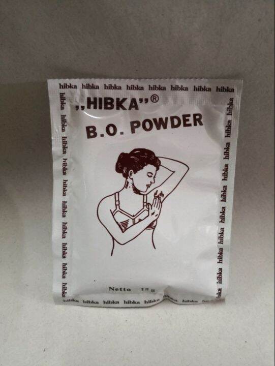bedak hibka bo powder untuk bau ketiak keringat 1 sachet | Lazada Indonesia