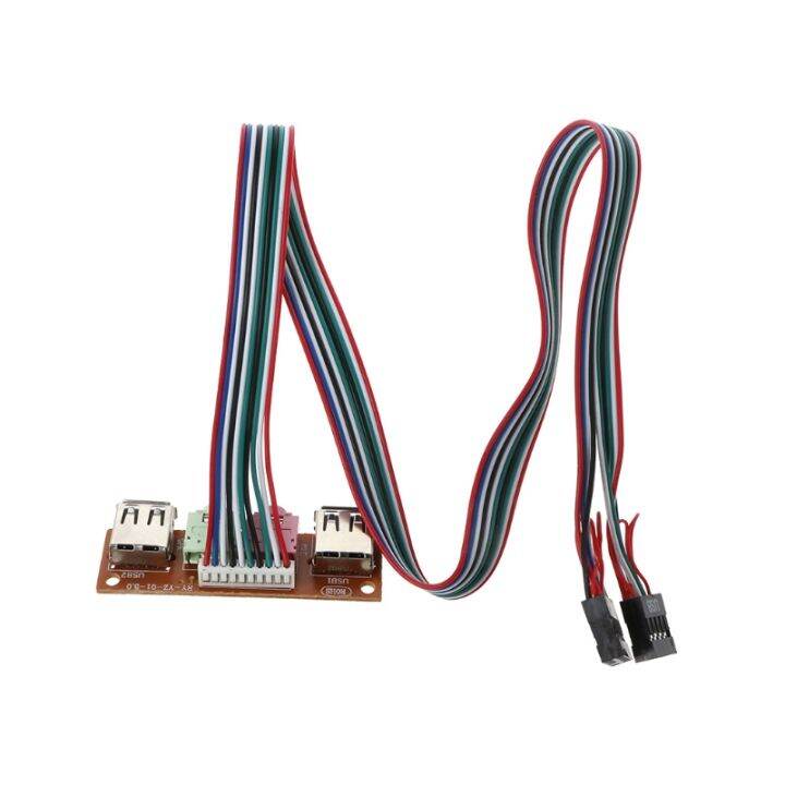 【HJ-CES Store】2-Port USB 2.0 Computer Case Front Panel Audio Jacks Port ...