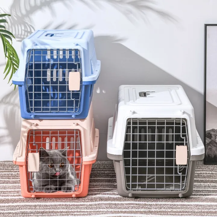 Pet carrier travel cage dog cat crates airline approved pet cage ...
