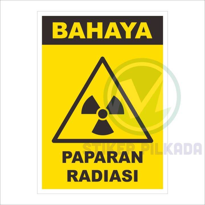 stiker vinyl bahaya paparan radiasi | Lazada Indonesia