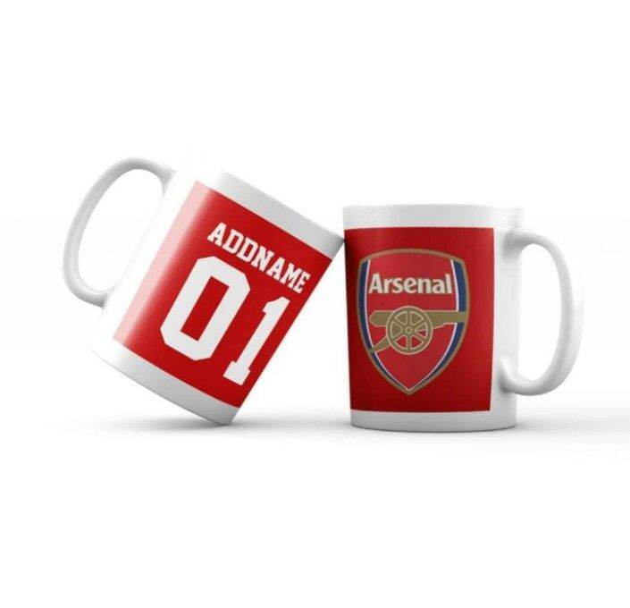MAFC001 MUG ARSENAL FC (ADD NAME & NUMBER) | Lazada